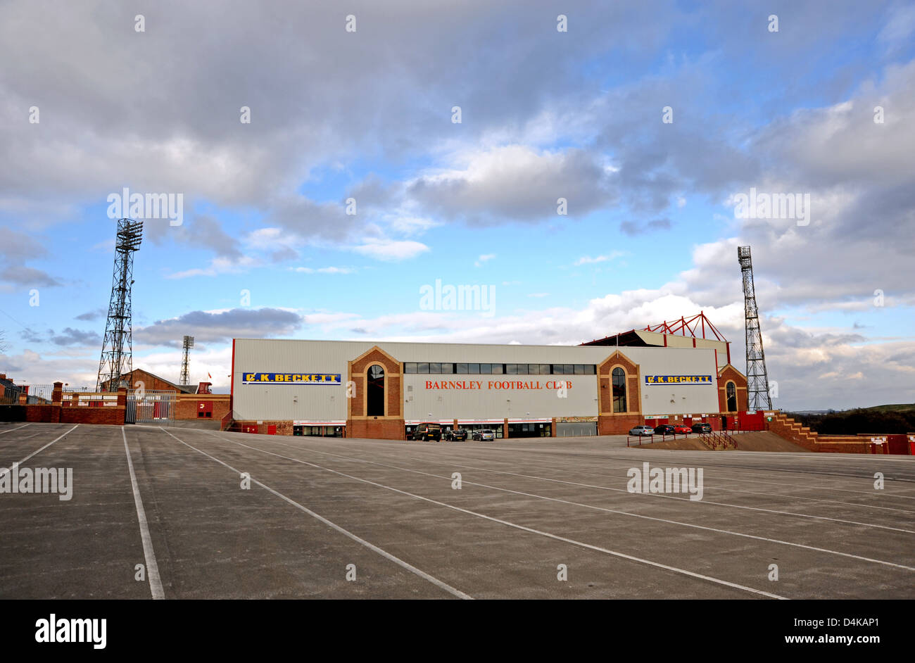 Barnsley Football Club at their Oakwell Ground in Yorkshire UK Stock ...