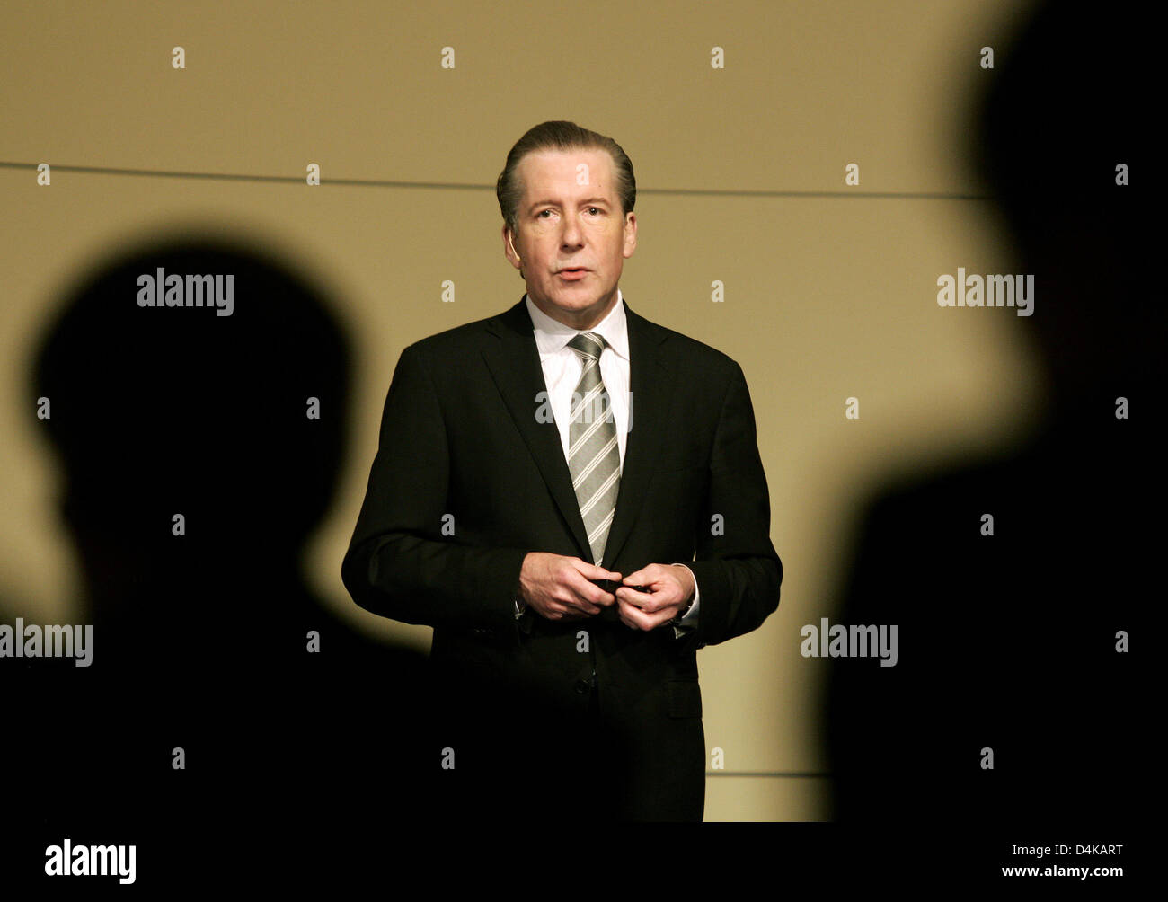 Karl-Gerhard Eik, CEO of Arcandor, gives a press conference during ...