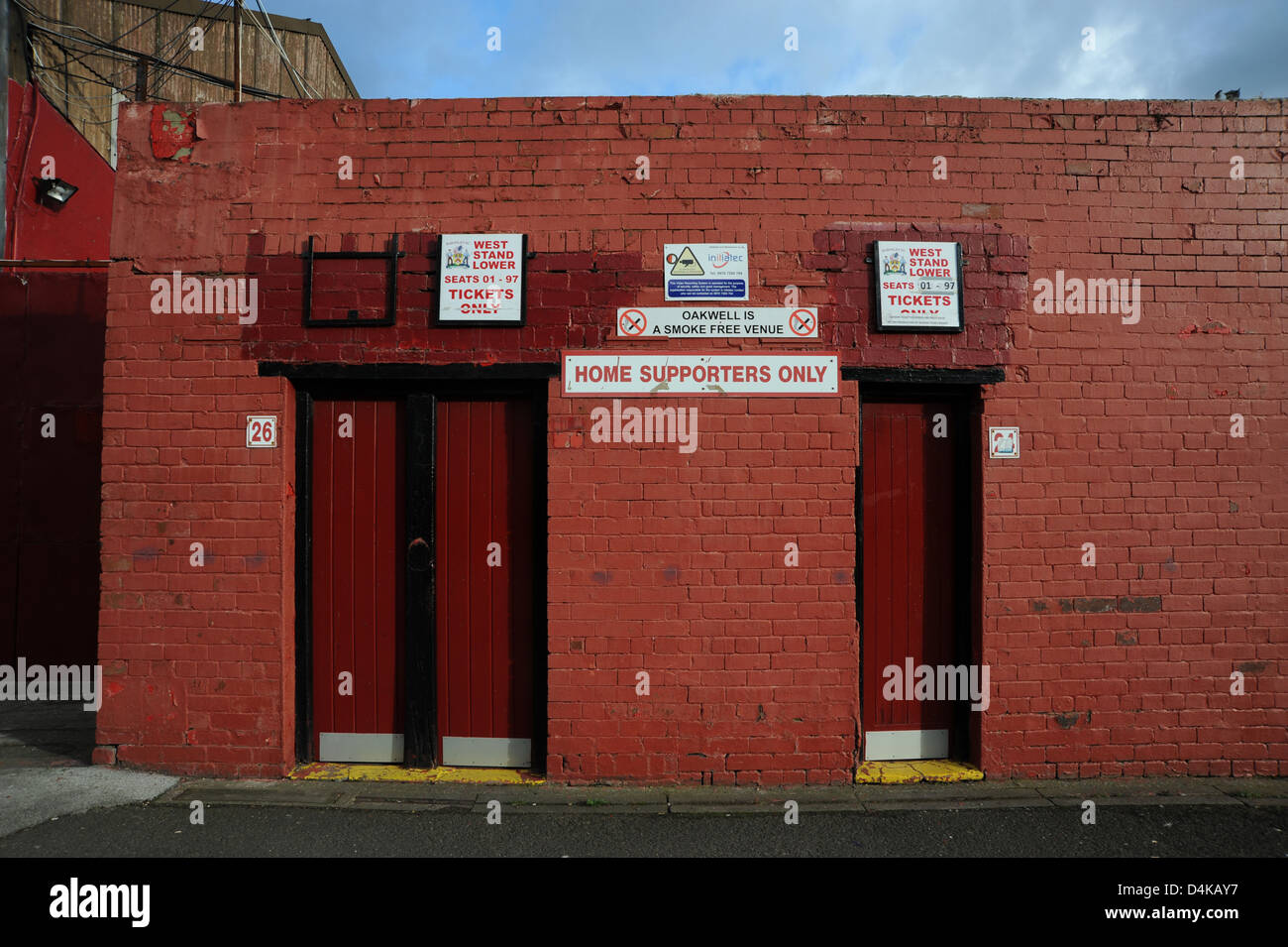 Barnsley Football Club supporters turnstiles entrance at their Oakwell ...