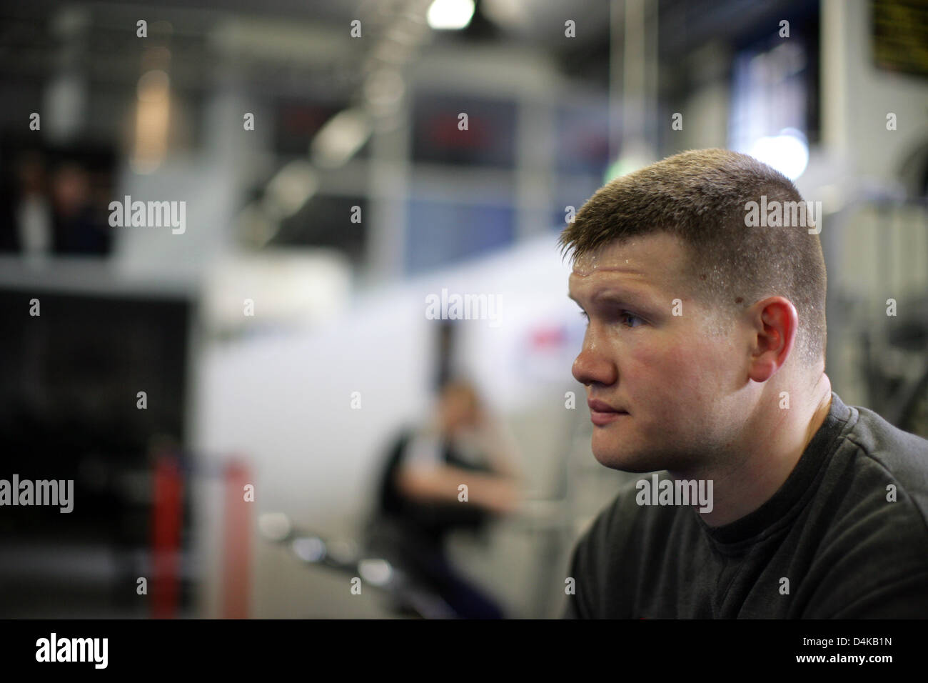 Heavy weight boxer Alexander Dimitrenko seen in the gymn during a photo ...