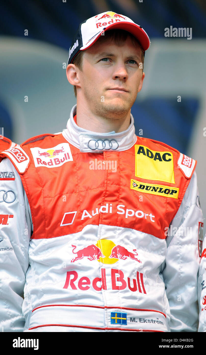 Swedish race driver Mattias Ekstroem of Audi Sport Team Sportsline ...