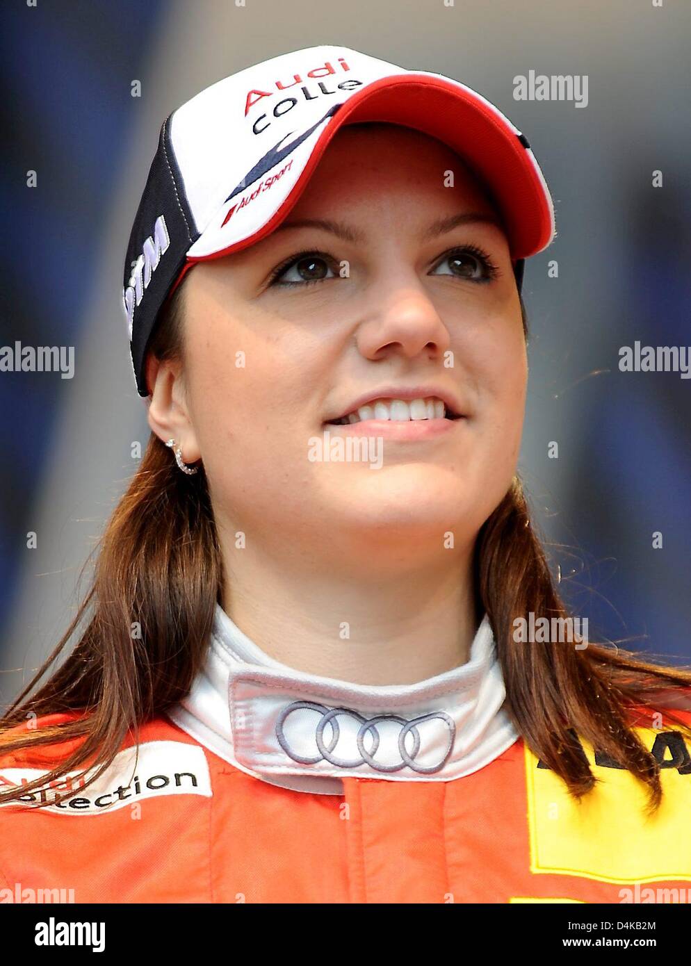 British race driver Katherine Legge of Audi Sport Team Sportsline ...