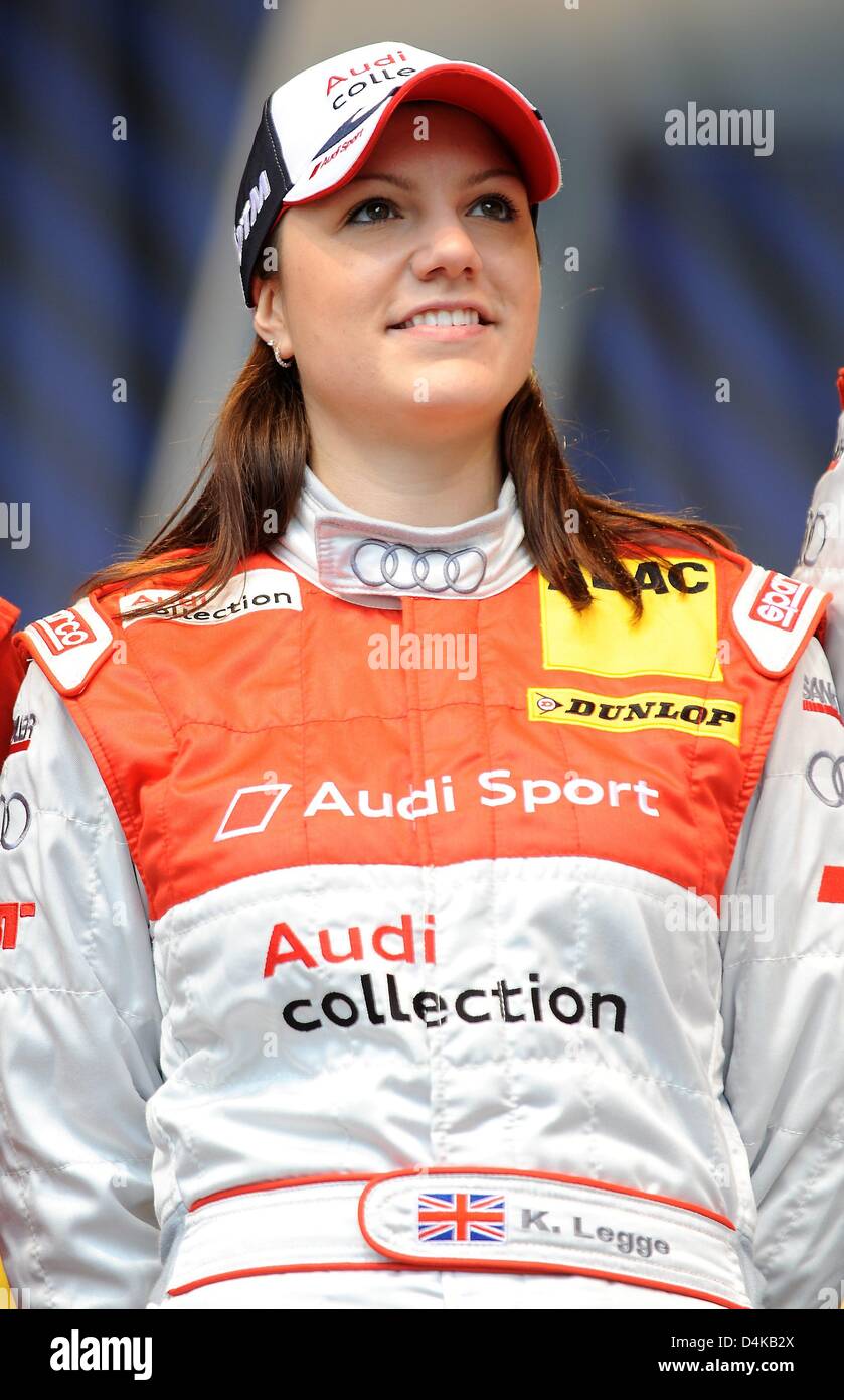 British race driver Katherine Legge of Audi Sport Team Sportsline ...