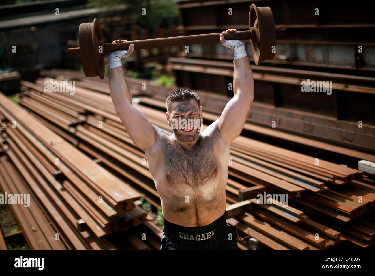 The picture shows boxing world champion Ruslan Chagaev during a photo ...