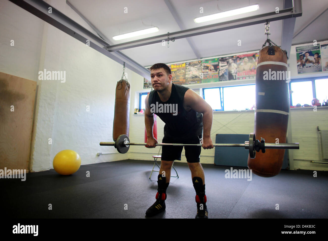 The picture shows boxing world champion Ruslan Chagaev during a photo ...
