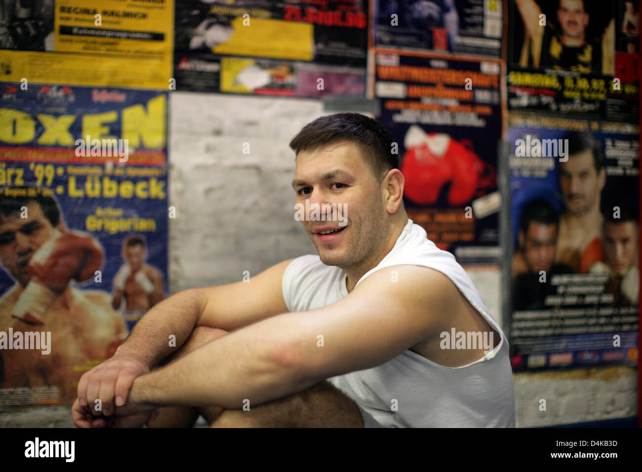 The picture shows boxing world champion Ruslan Chagaev during a photo ...
