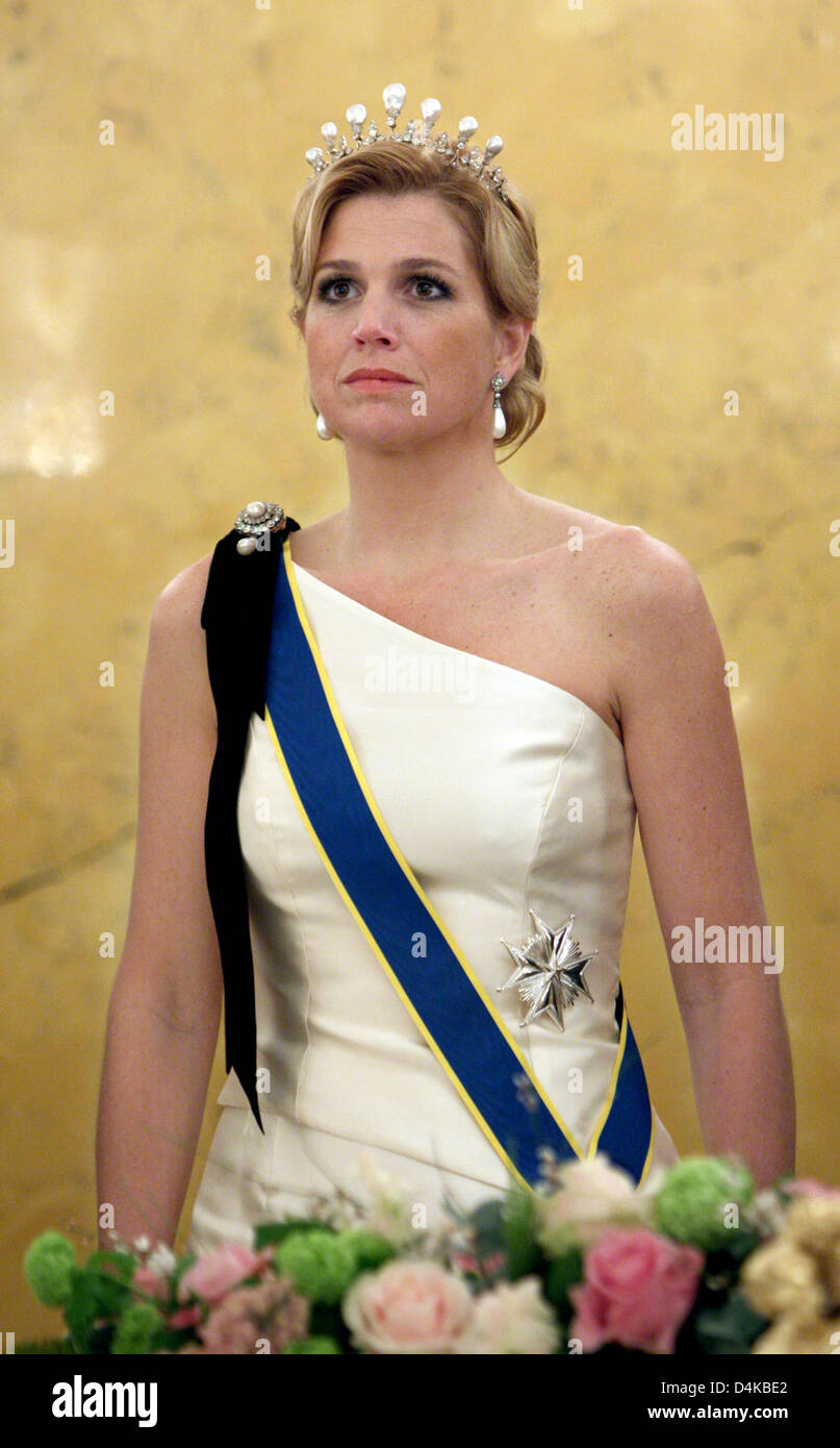 Dutch Crown Princess Maxima poses for an official picture prior to the ...