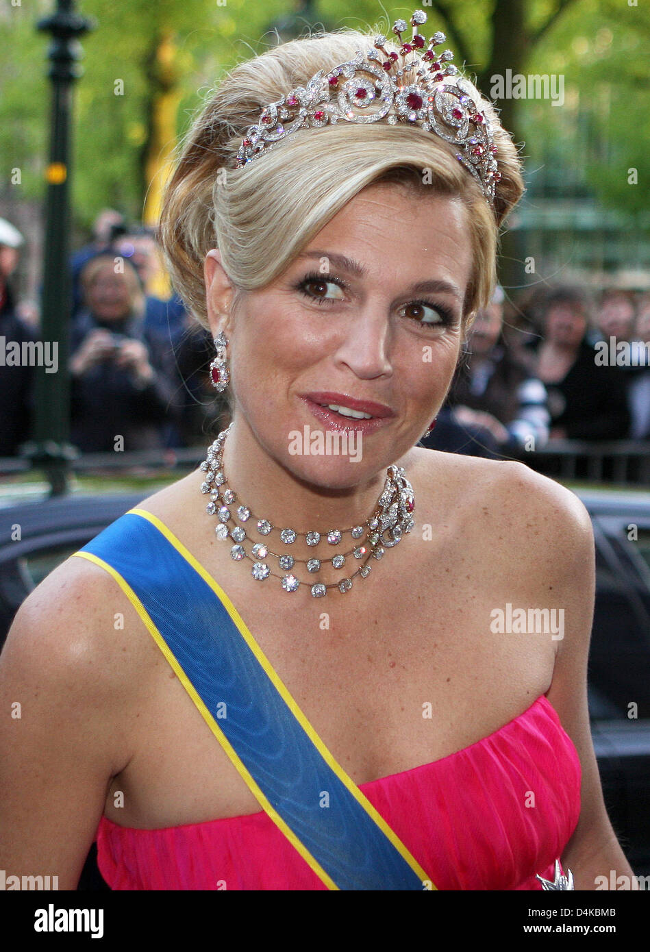 Dutch Crown Princess Maxima attends a dinner at the Societeit de Witte ...