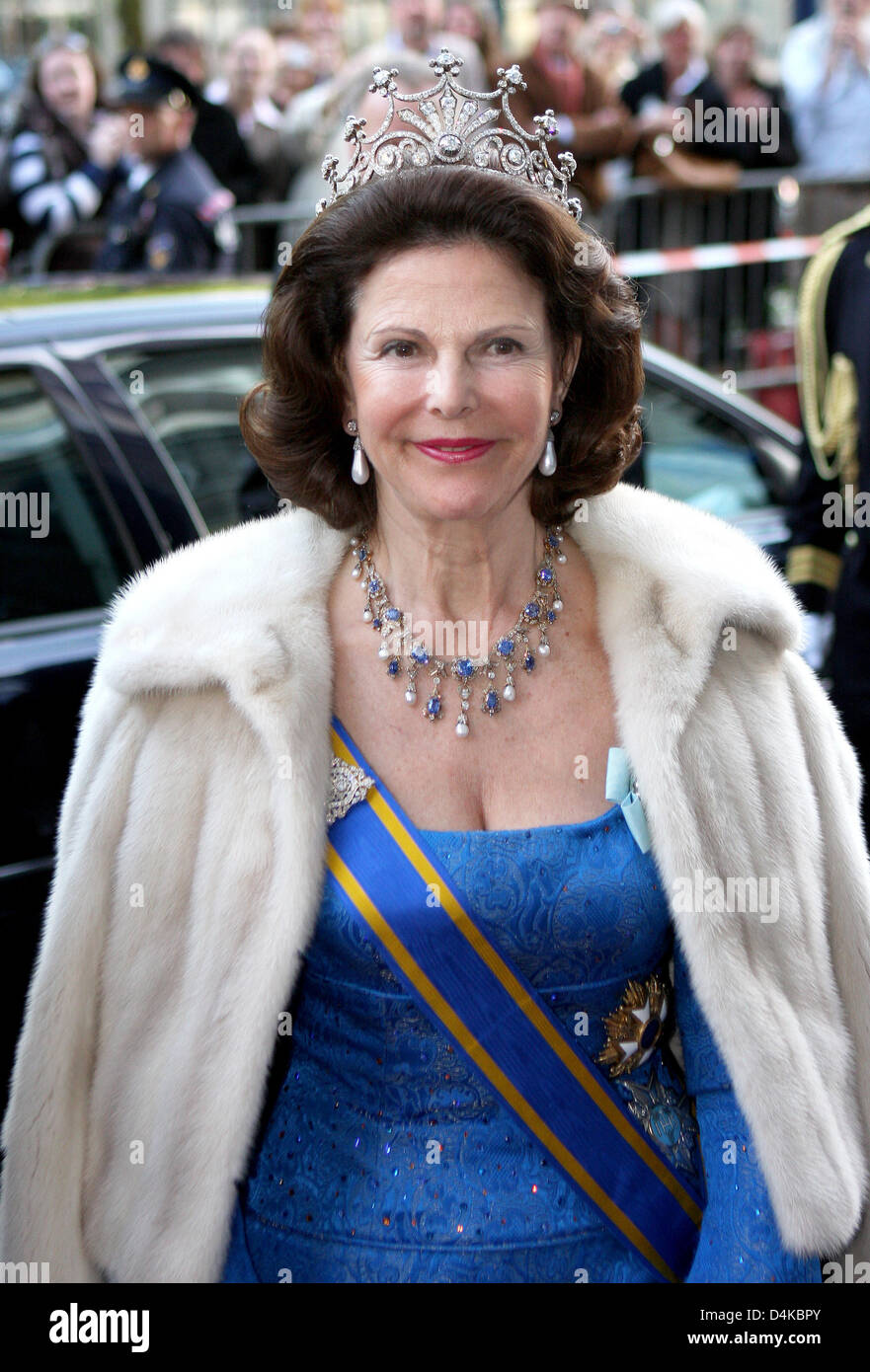 Swedish Queen Silvia attends a dinner at the Societeit de Witte in The ...