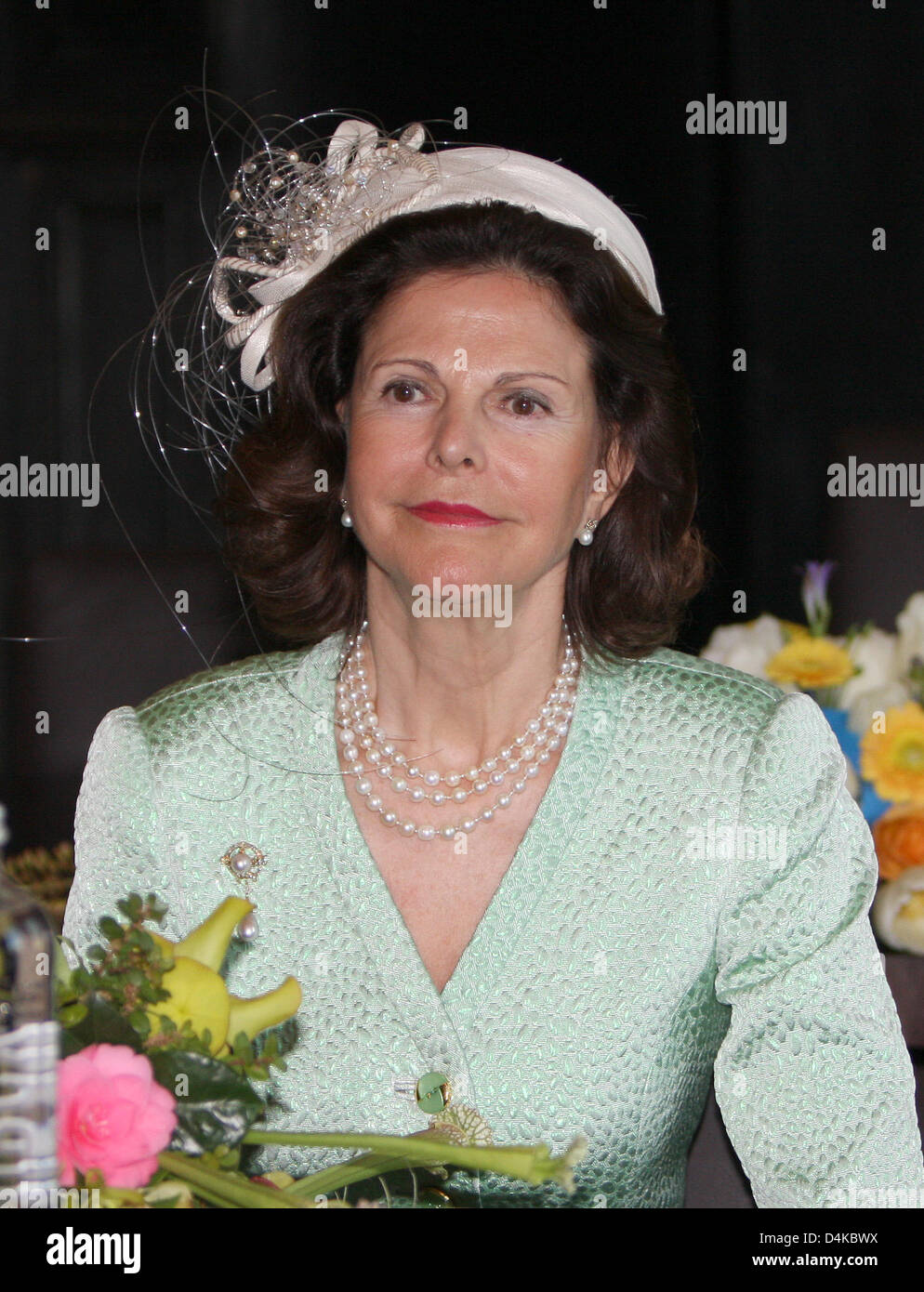 Swedish Queen Silvia visits the University of Leiden in Leiden, the ...