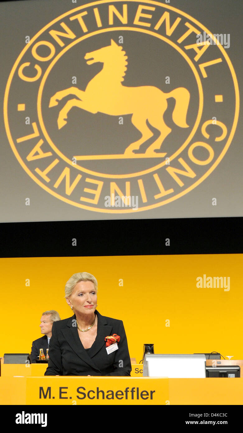 Maria-Elisabeth Schaeffler, member of the Continental supervisory board ...