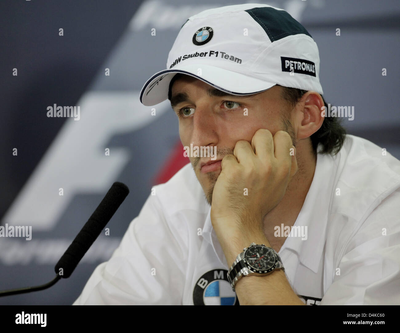 Polish Formula One driver Robert Kubica of BMW Sauber pictured during a ...