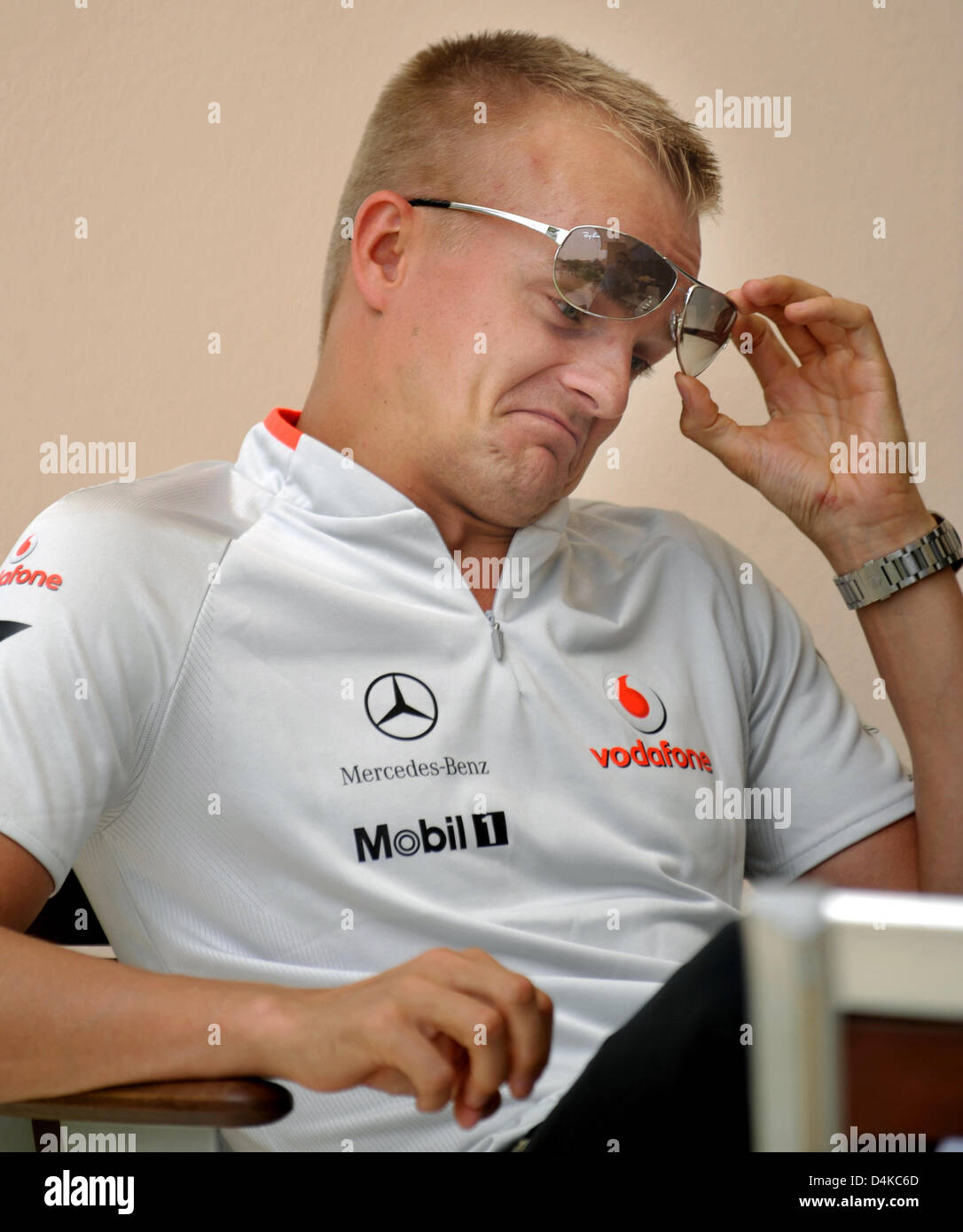 Finnish Formula One driver Heikki Kovalainen of McLaren Mercedes ...