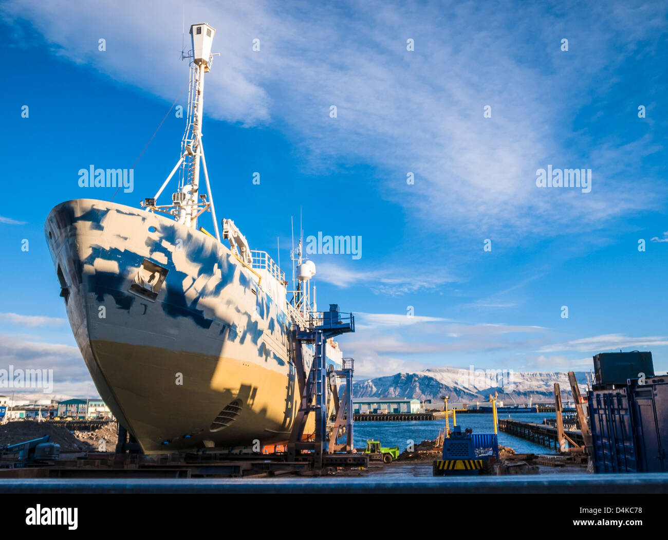 A ship in Reykjavík port Stock Photo - Alamy