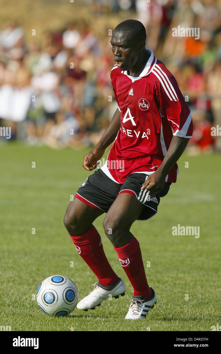 Ghanaian Issac Boakye of German Bundesliga soccer club 1. FC Nuremberg ...