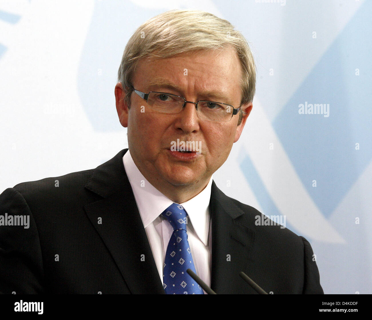 Australian Prime Minister Kevin Rudd pictured during a joint press ...
