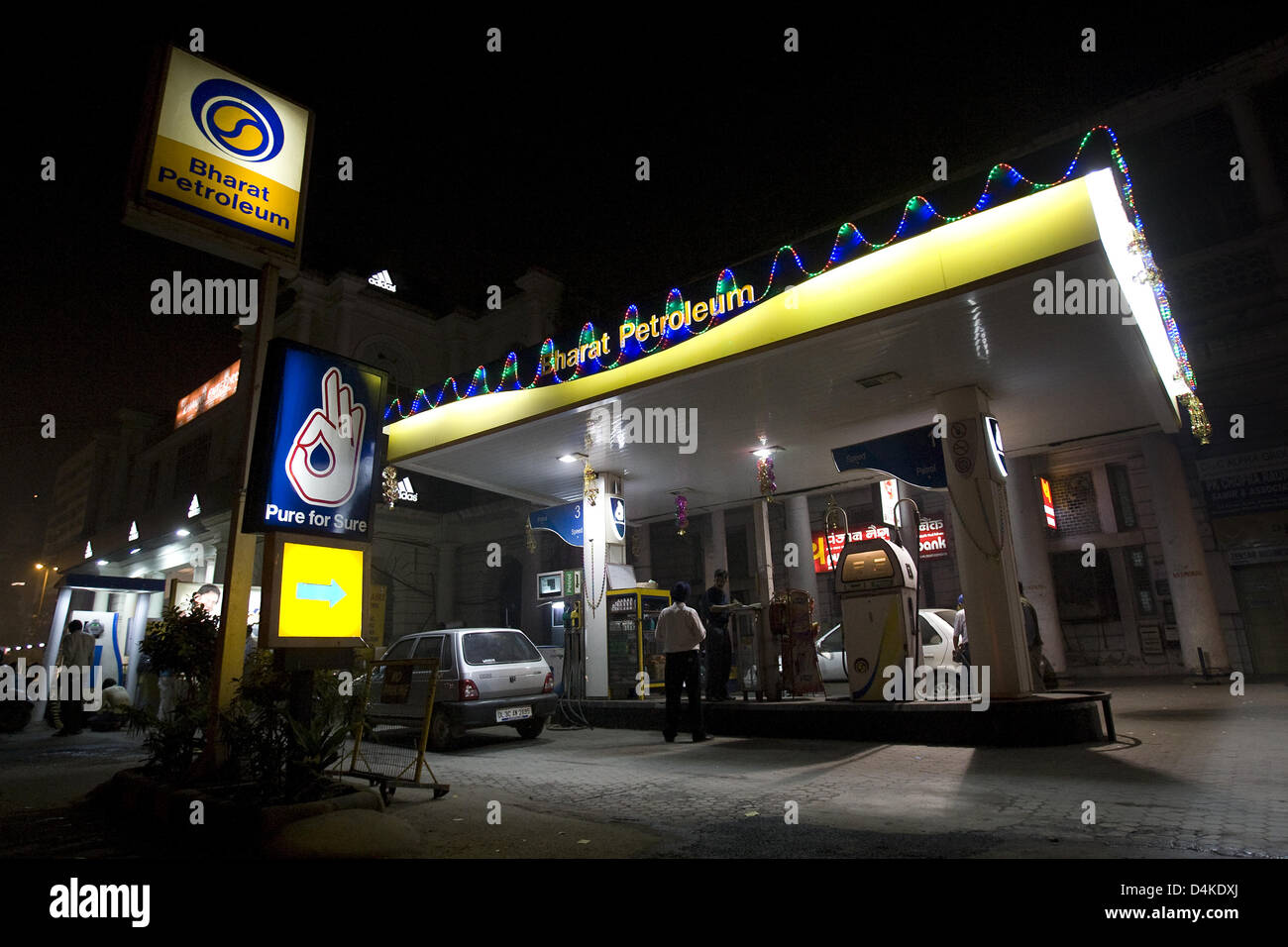 A Bharat petrol station is pictured in New Delhi, India, 19 November ...