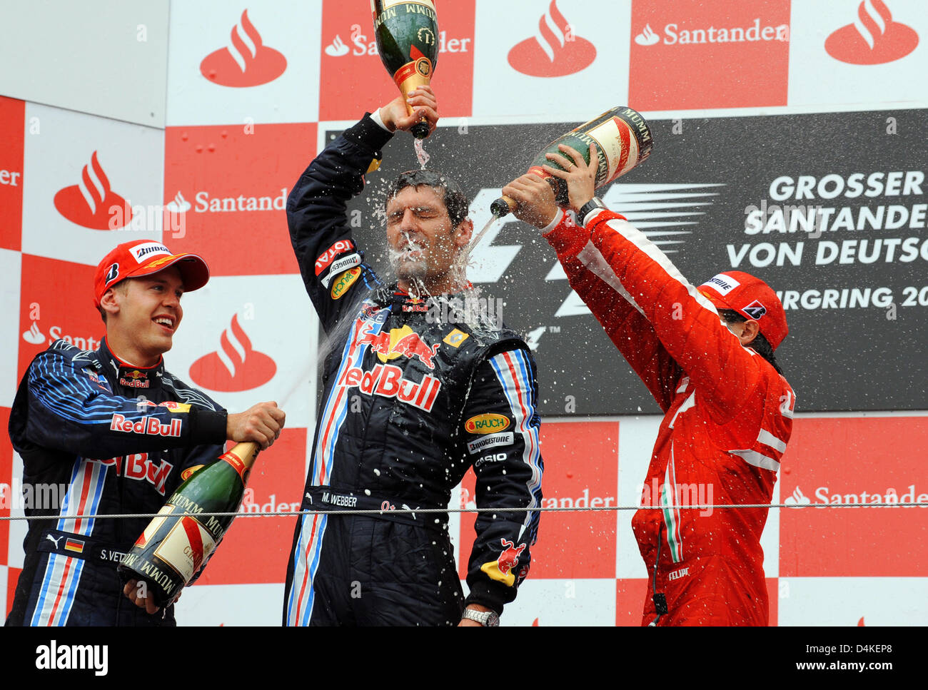 Red bull racing second placed felipe massa hi-res stock photography and ...