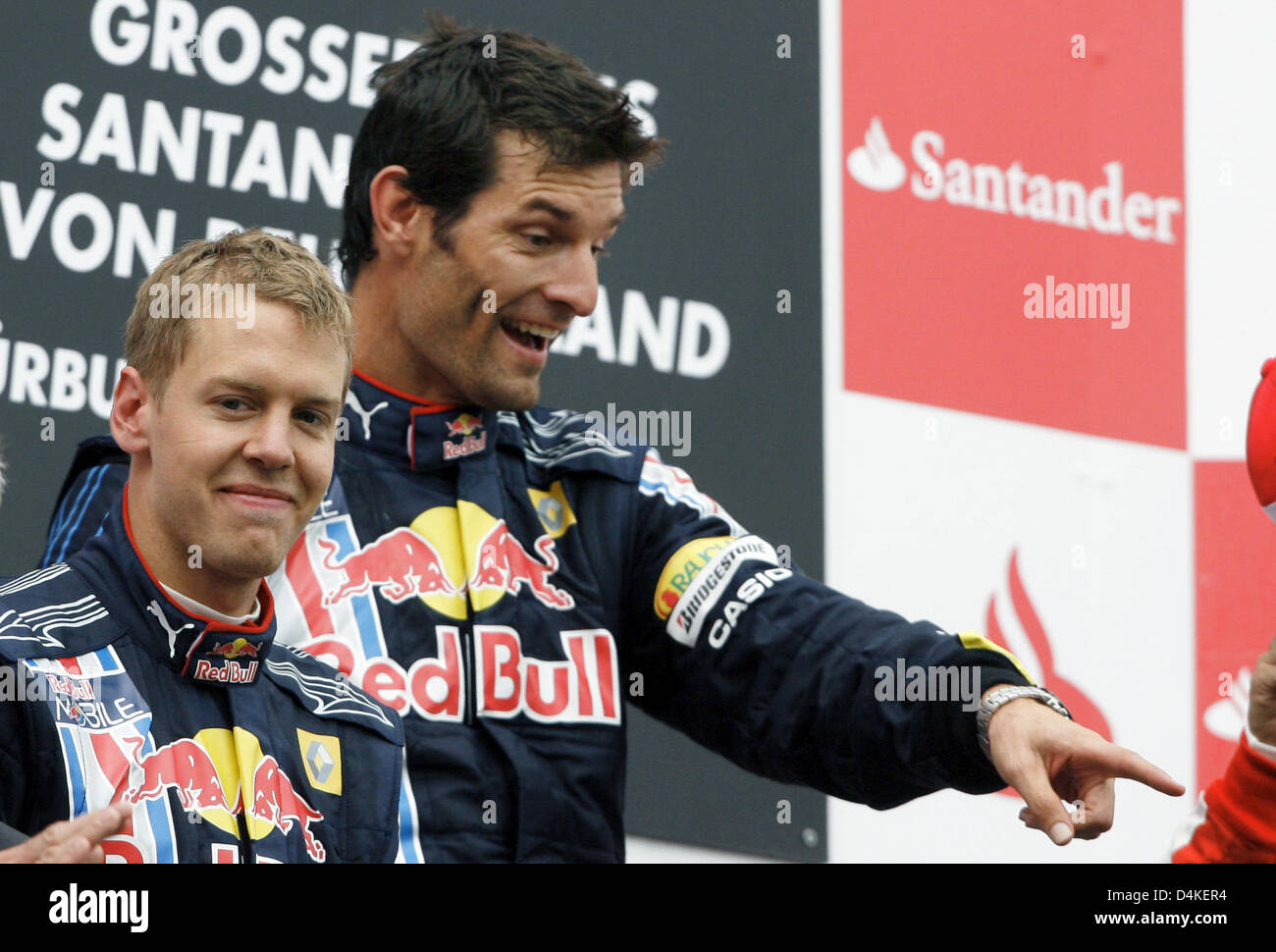 The podium second placed sebastian vettel hi-res stock photography and ...