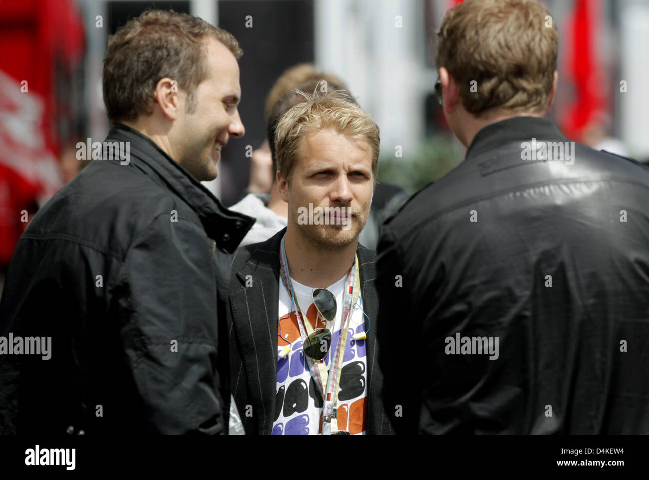 German comedian Oliver Pocher is seen in the pitlane prior to the Grand ...