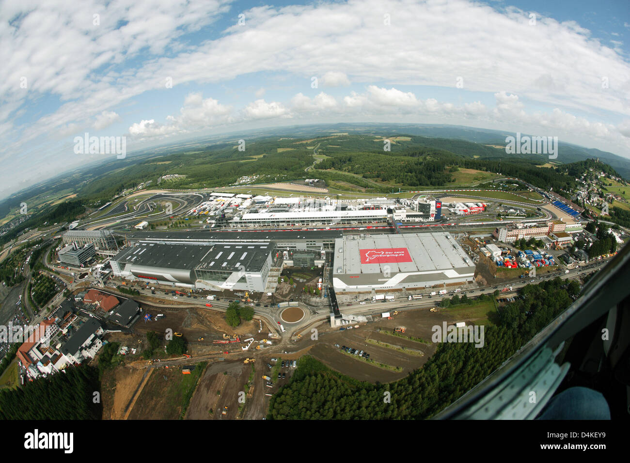 This aerial view shows the complex of buildings of the 250 million Euro ...
