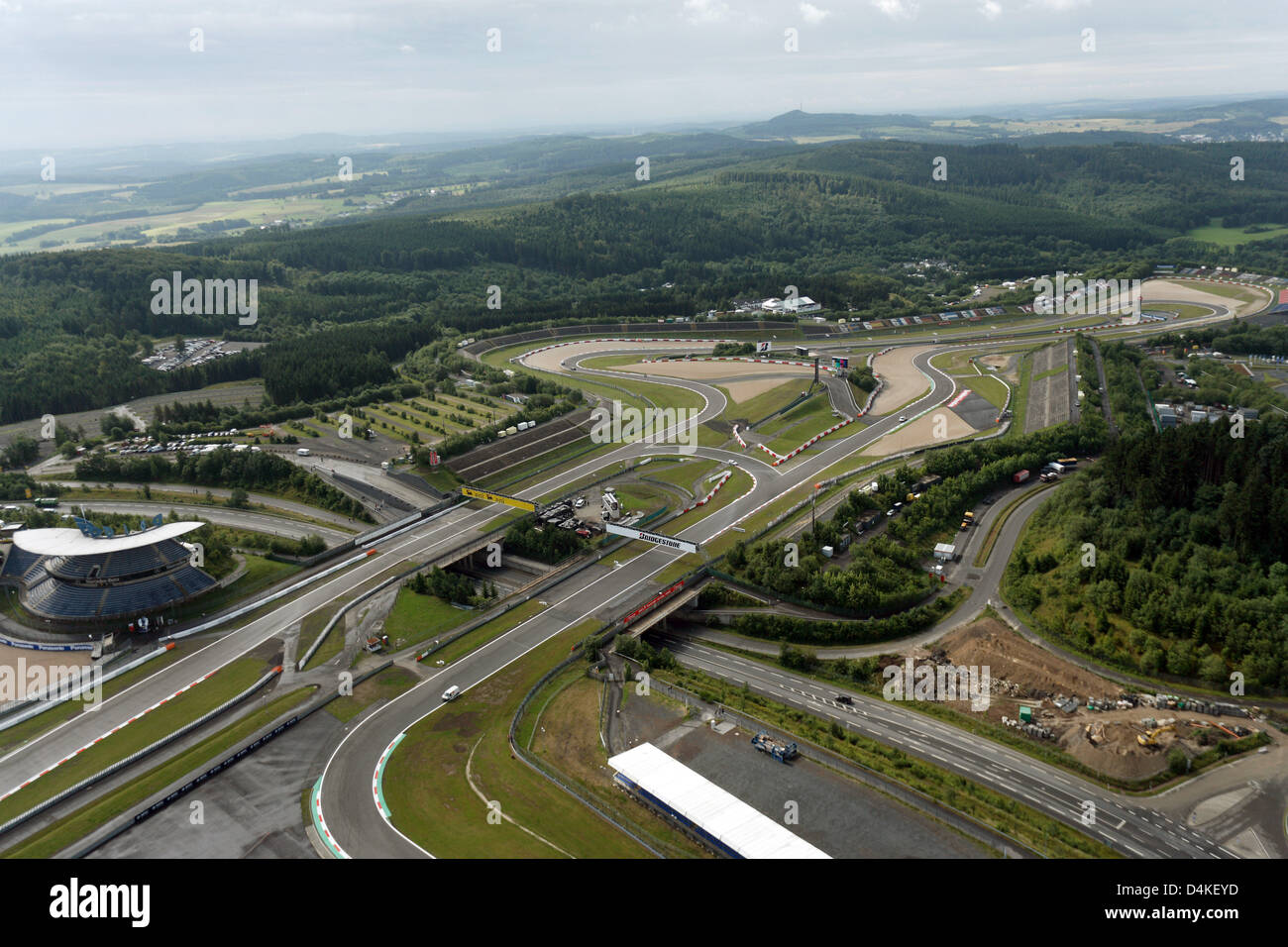 This aerial view shows the complex of buildings of the 250 million Euro ...