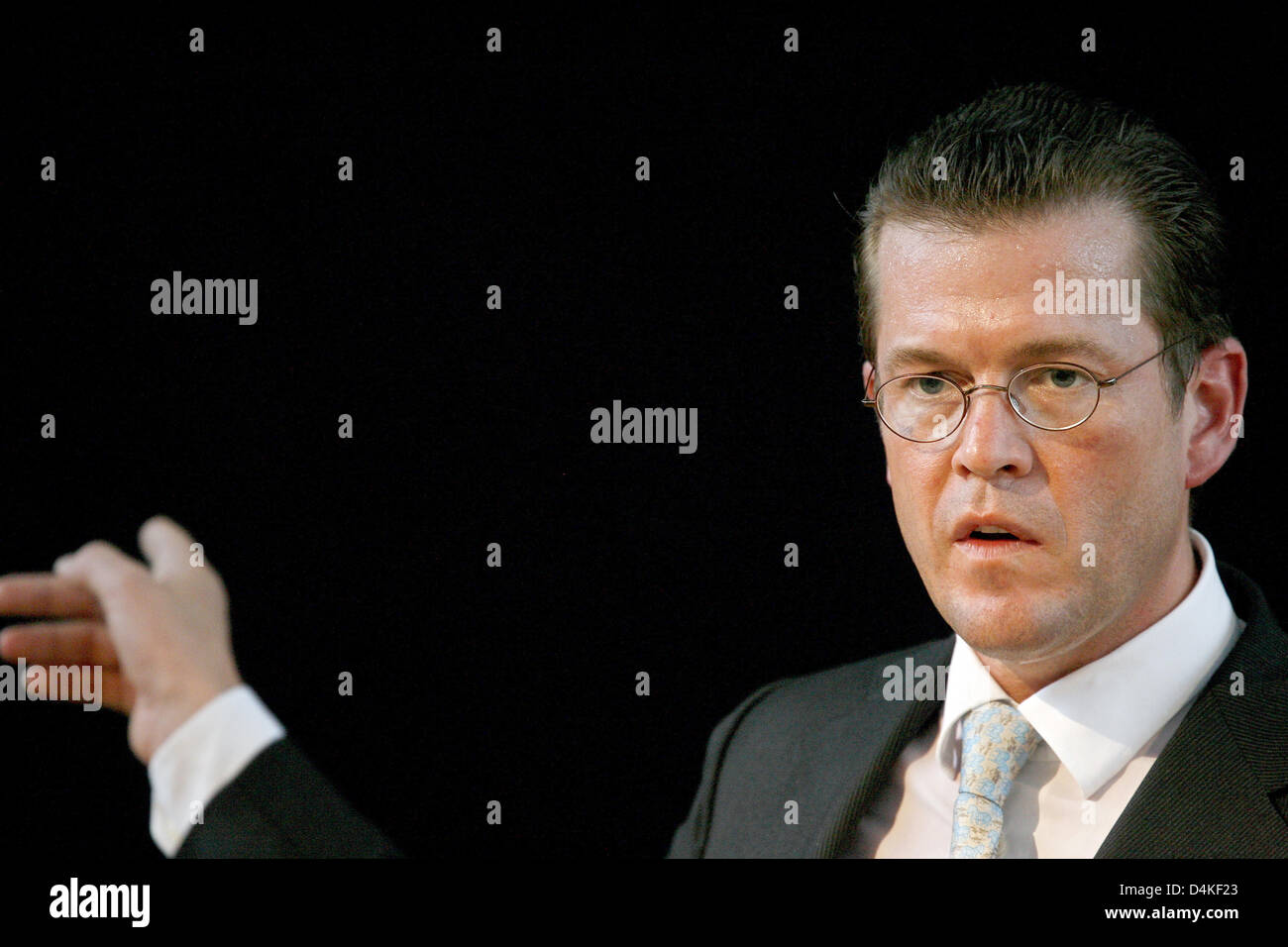 German Economy Minister Karl-Theodor zu Guttenberg gives a speech ...