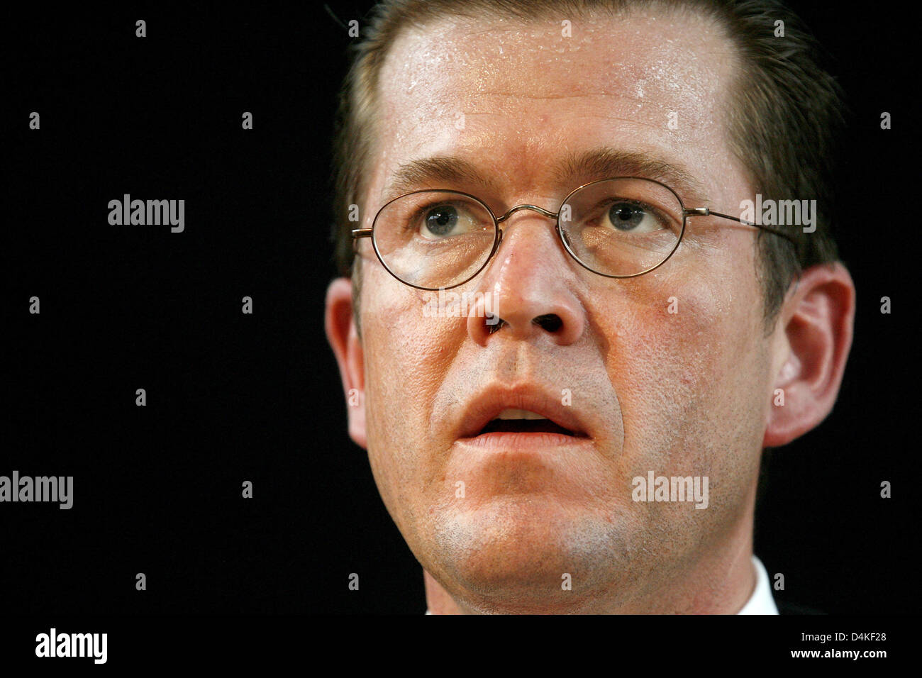 German Economy Minister Karl-Theodor zu Guttenberg gives a speech ...
