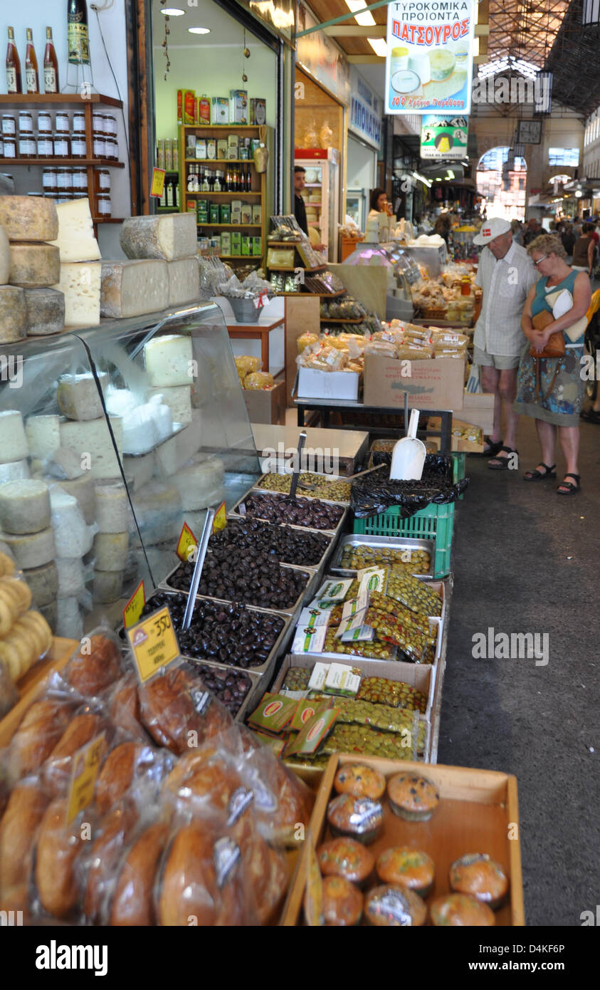 The picture shows a neo-classical market hall from 1911 in the old town ...