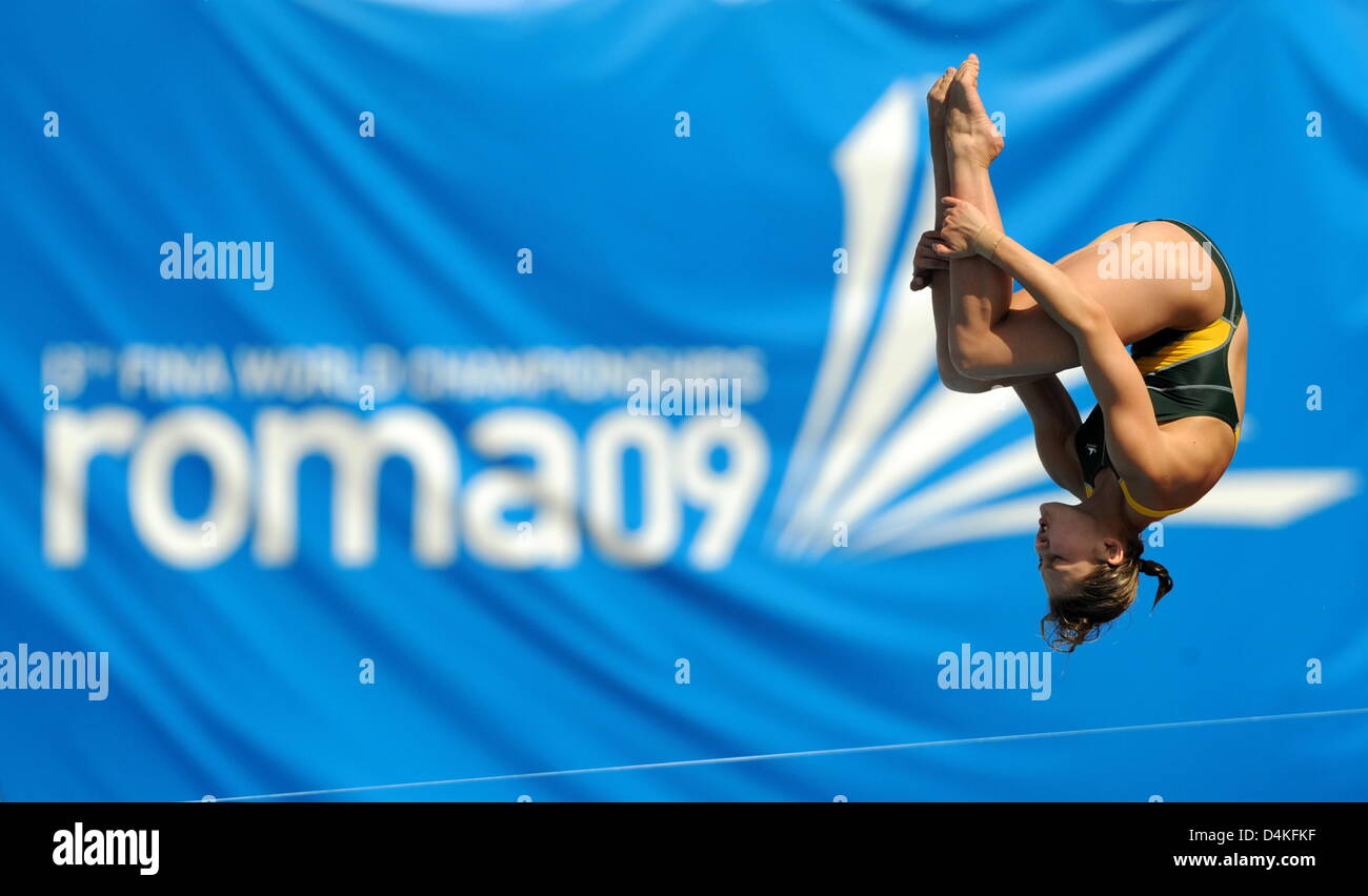 Australia?s Melissa Wu dives off the 10m board during the qualification ...