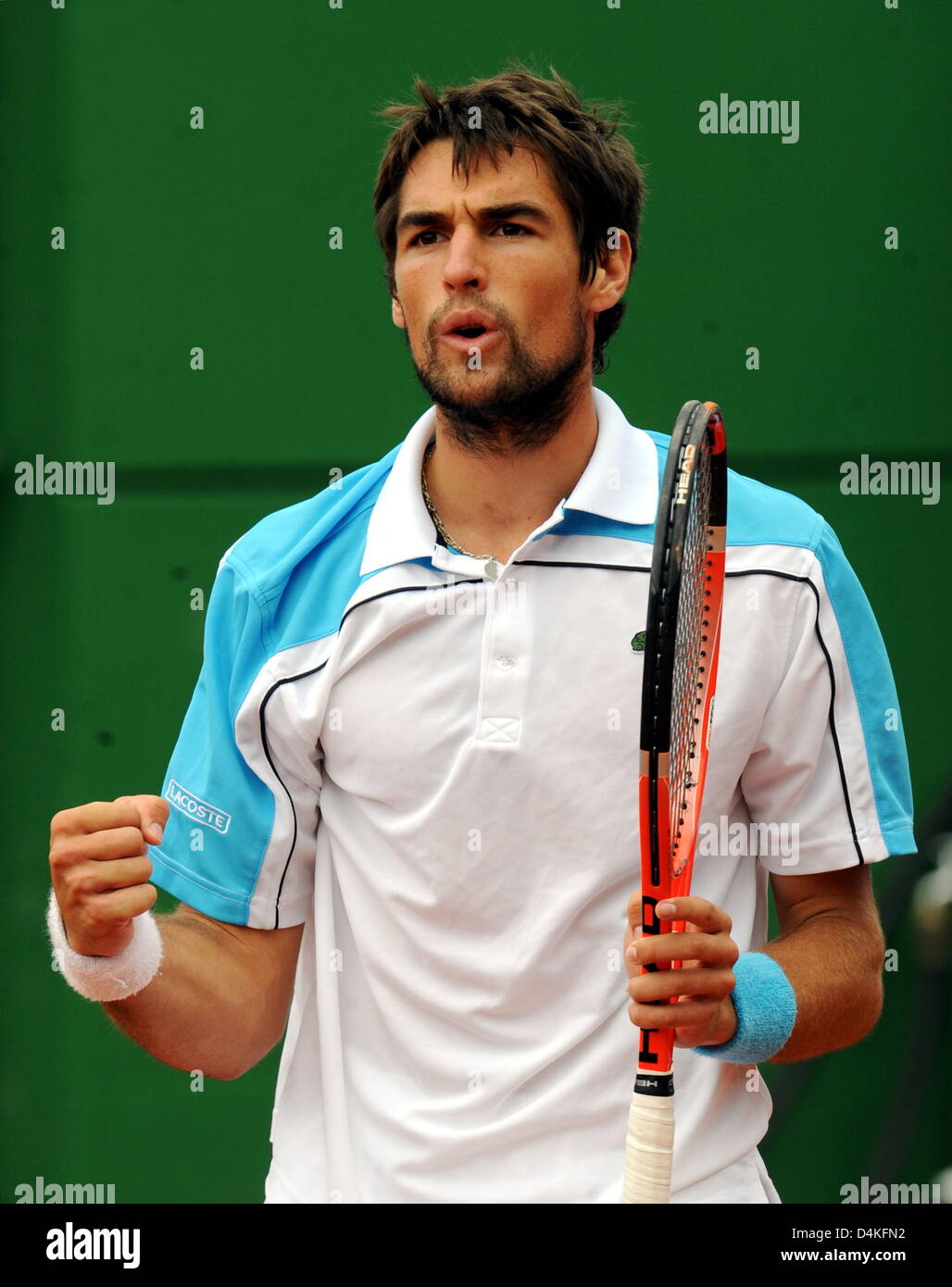 France?s Jeremy Chardy cheers winning over Germany?s Mischa Zverev ...