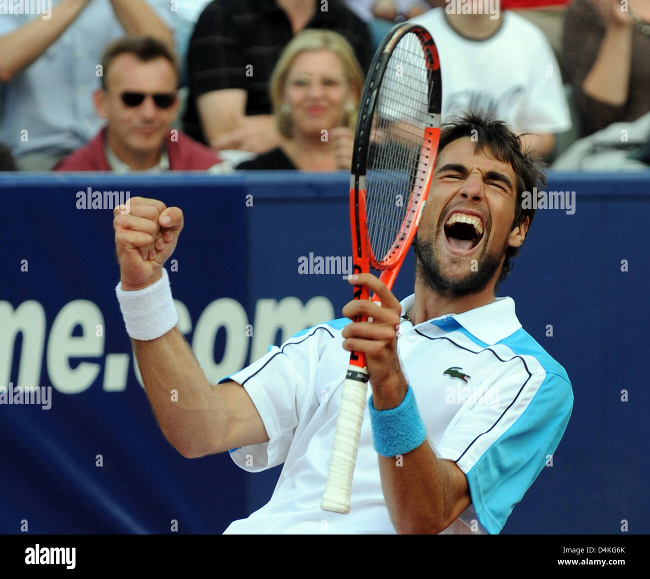 France?s Jeremy Chardy celebrates winning over Romania?s Victor Hanescu ...