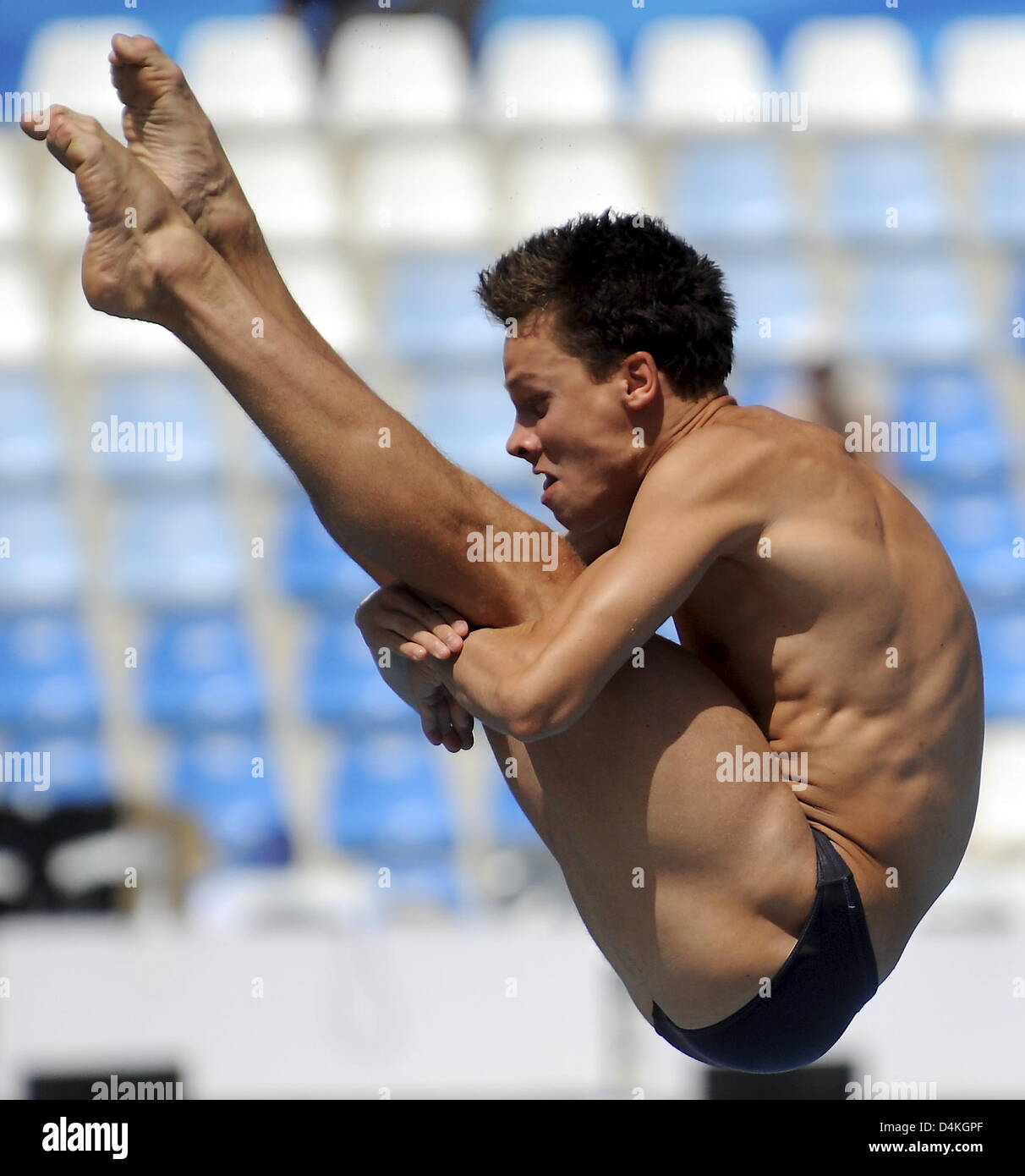 German Patrick Hausding shown in action during the preliminary round of ...