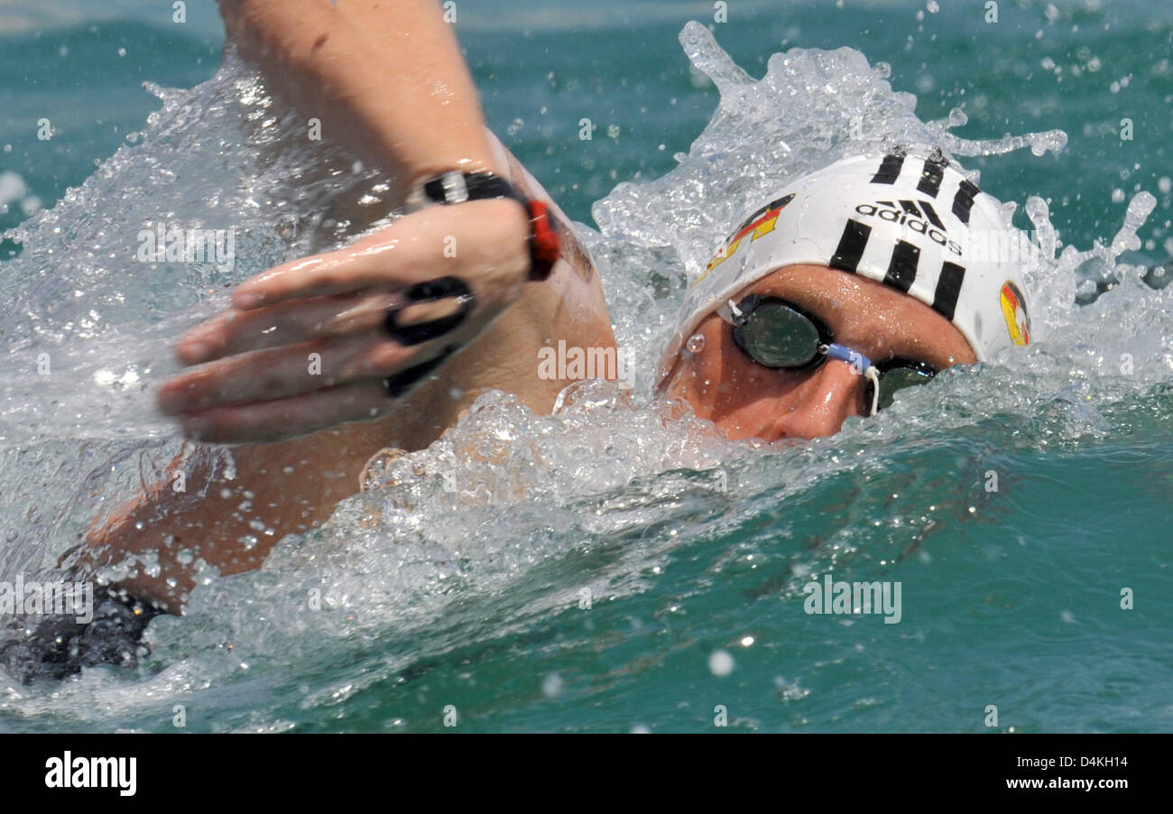 German Thomas Lurz shown in action during the 10km open water ...