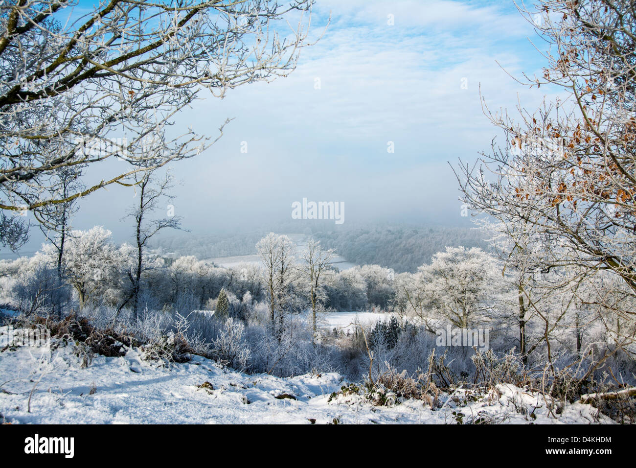 A Frosty Winter Scene Stock Photo - Alamy