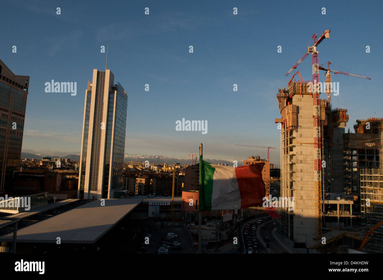 Building site, Milan Italy Stock Photo - Alamy