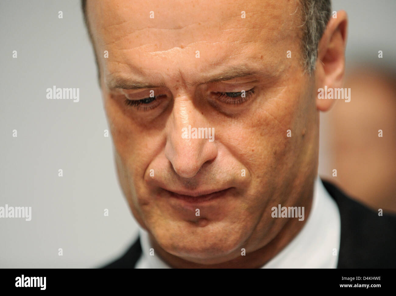 Escada CEO Bruno Saelzer delivers a speech to the fashion group?s ...