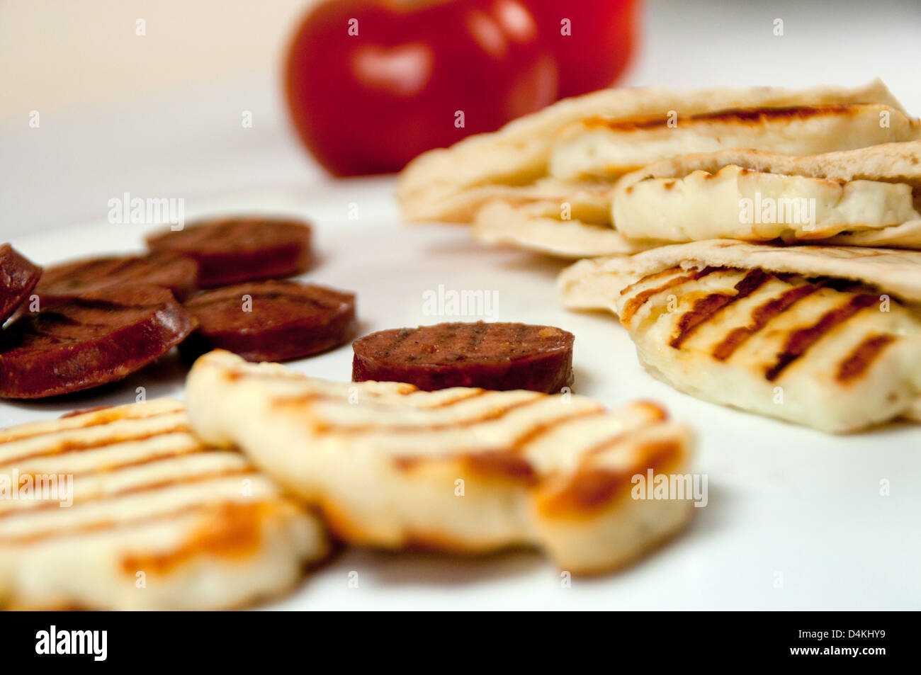 Halloumi cheese meze hi-res stock photography and images - Alamy