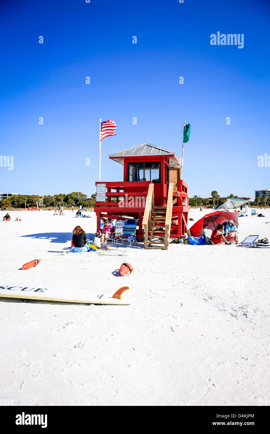 Siesta beach florida lifeguard hi-res stock photography and images - Alamy