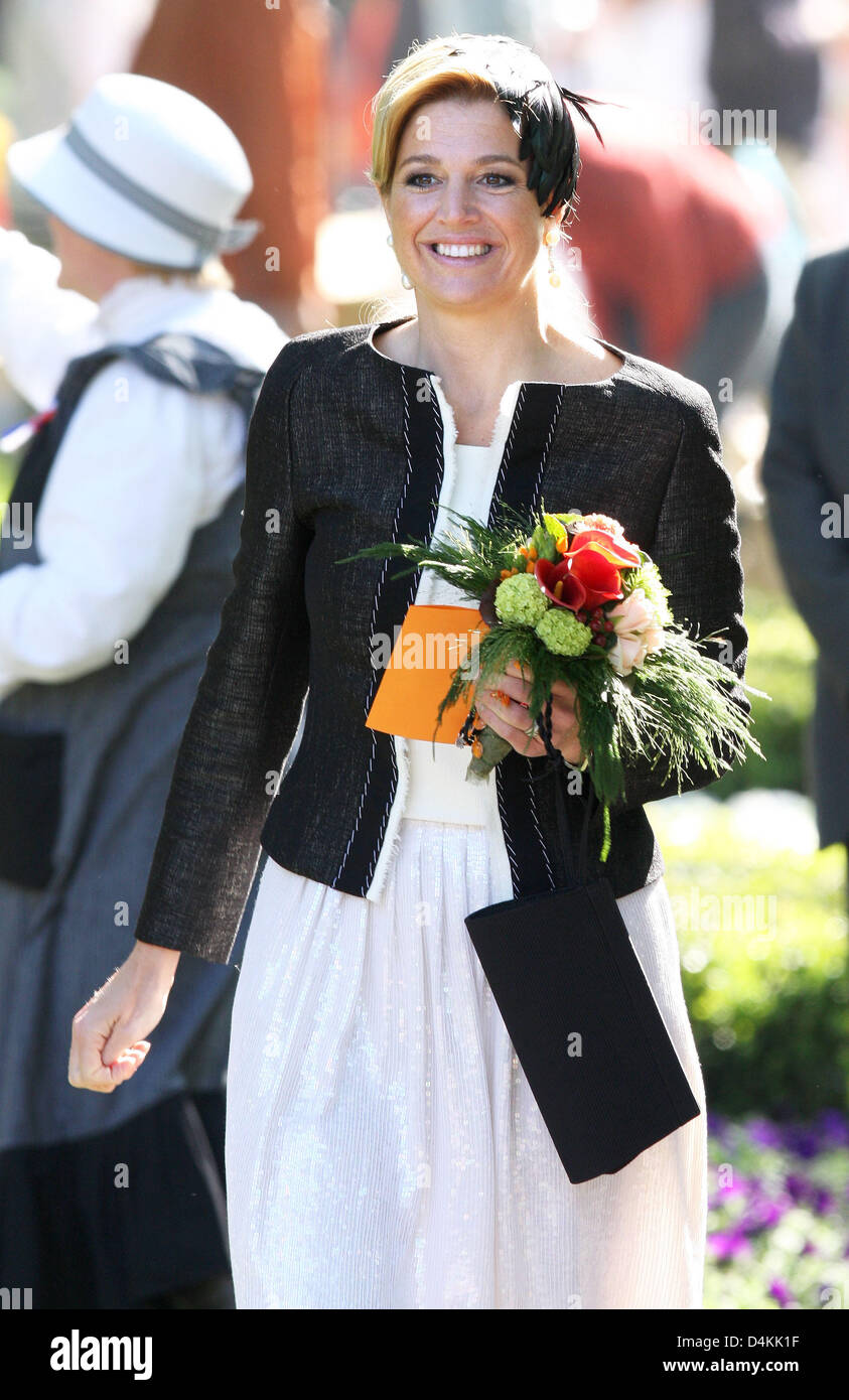 Dutch Crown Princess Maxima attends the celebrations of Queen?s Day in ...