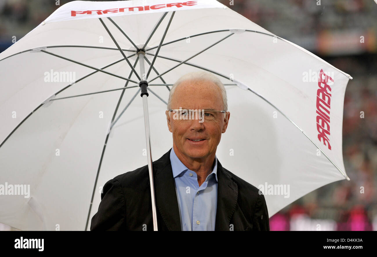 Bayern Munich?s president and TV expert Franz Beckenbauer pictured ...