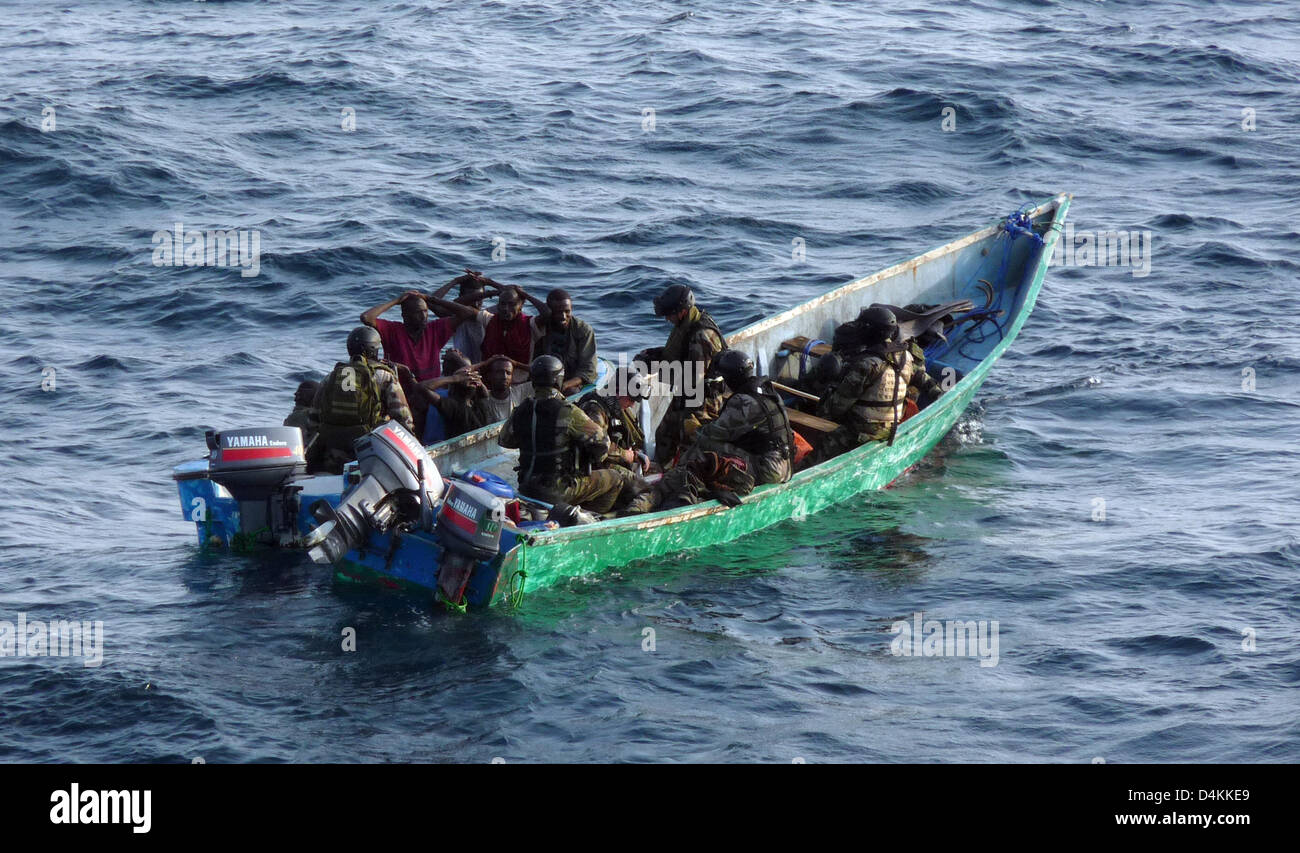 The French navy arrested eleven alleged pirates in the scope of the EU ...