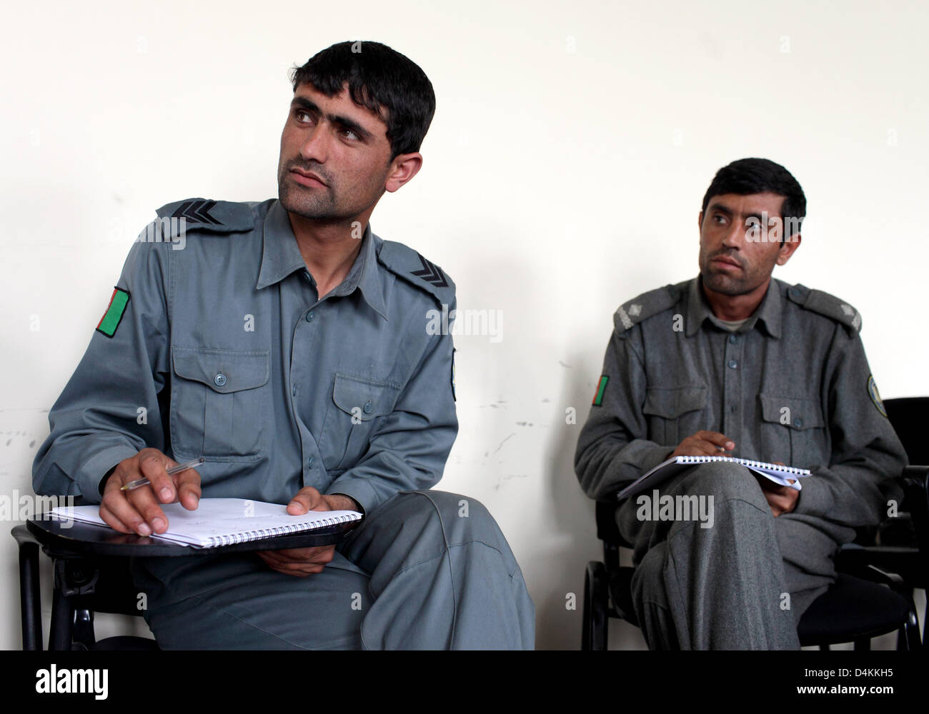 Afghan policemen take part in an EUPOL (European Union Police Mission ...
