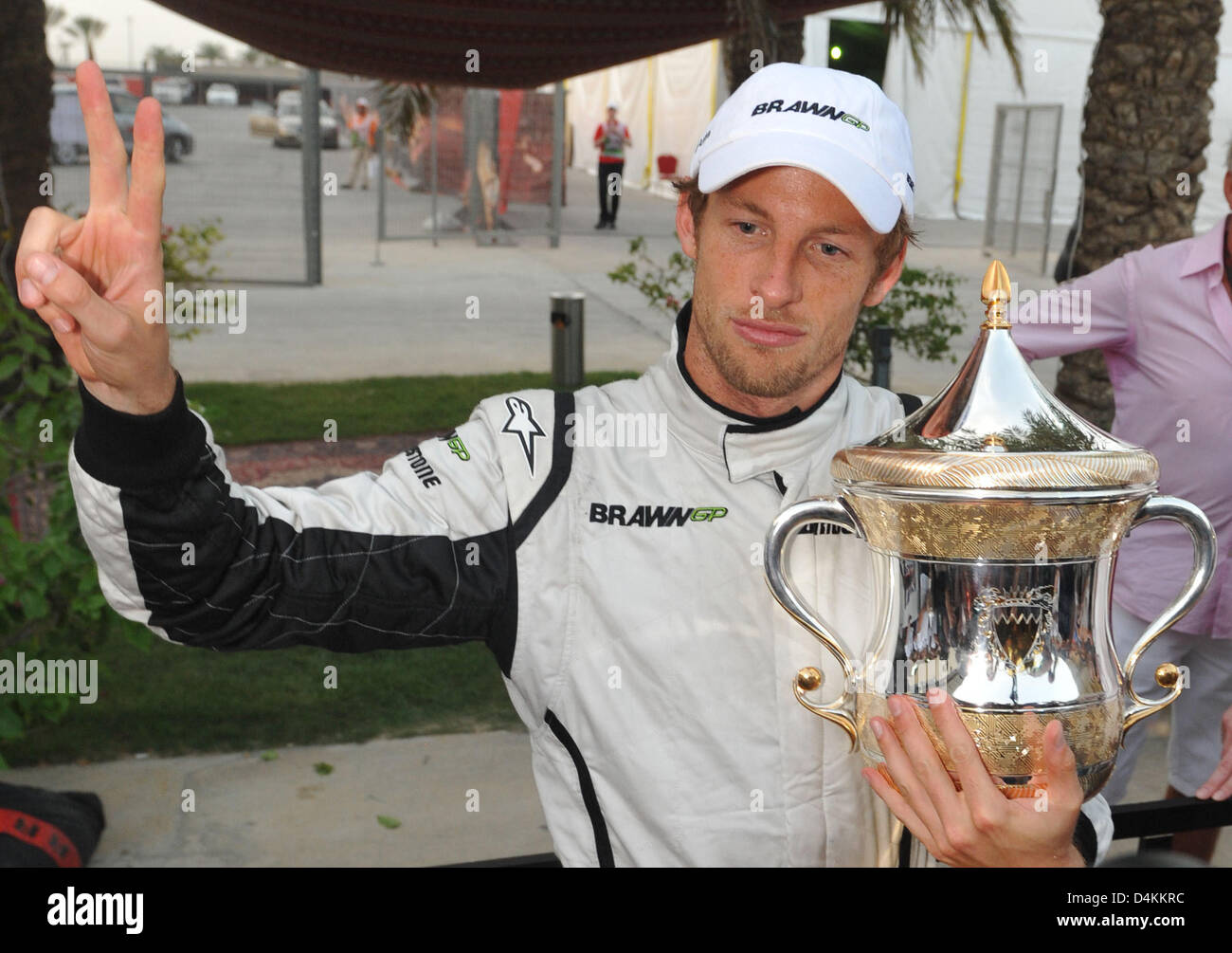 Jenson button trophy hi-res stock photography and images - Alamy