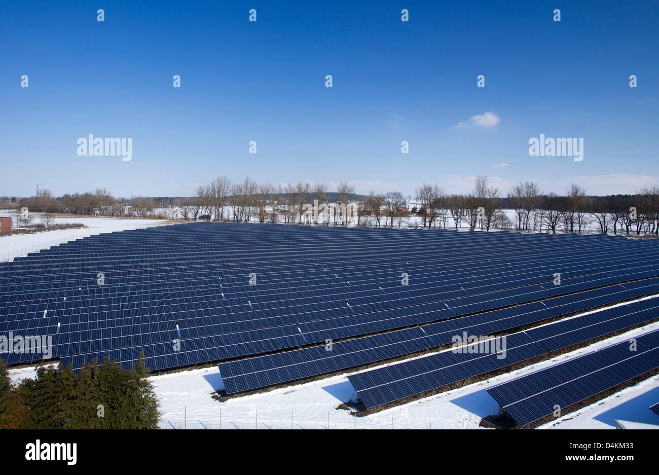 View of the new solar power plant of operating company Norddeutsche ...