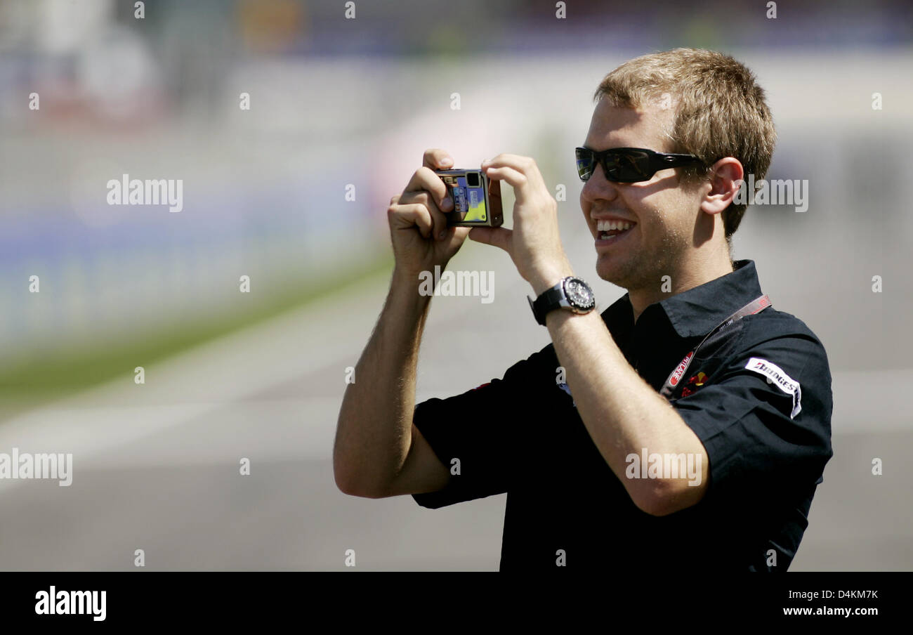 German Formula One driver Sebastian Vettel of Red Bull Racing pictured ...