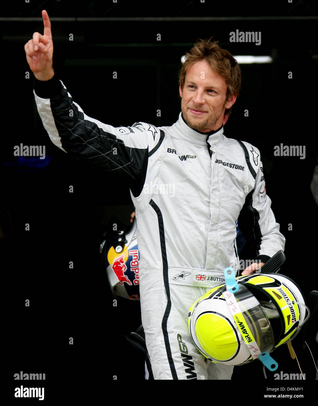 Jenson button at the catalunya circuit hi-res stock photography and ...