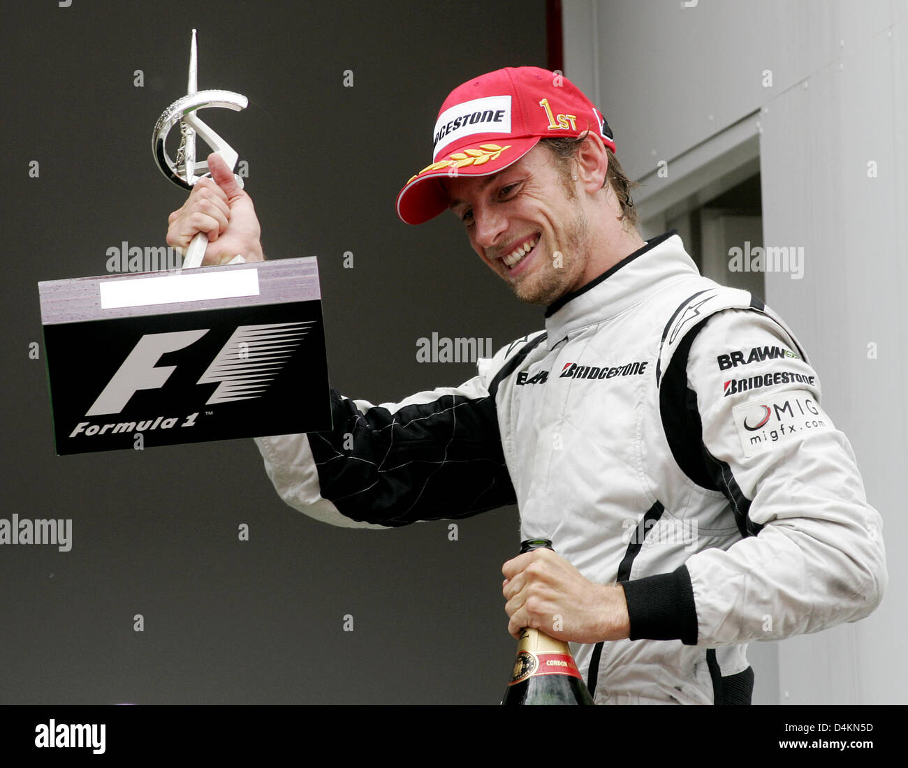 Jenson button trophy hi-res stock photography and images - Alamy