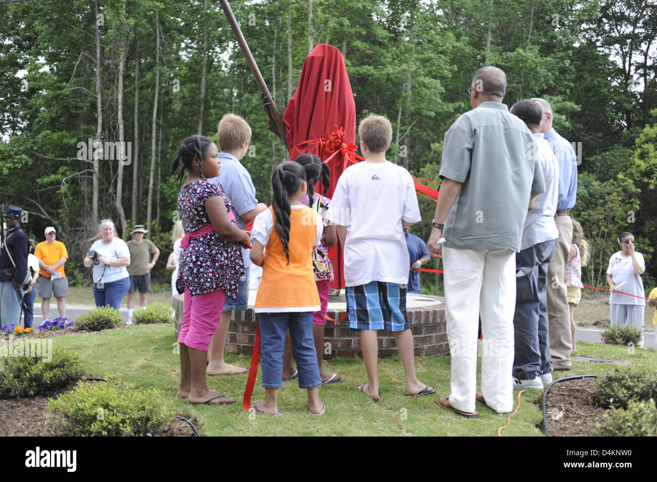 A statue of Richard Etheridge, the first African-American keeper of the ...