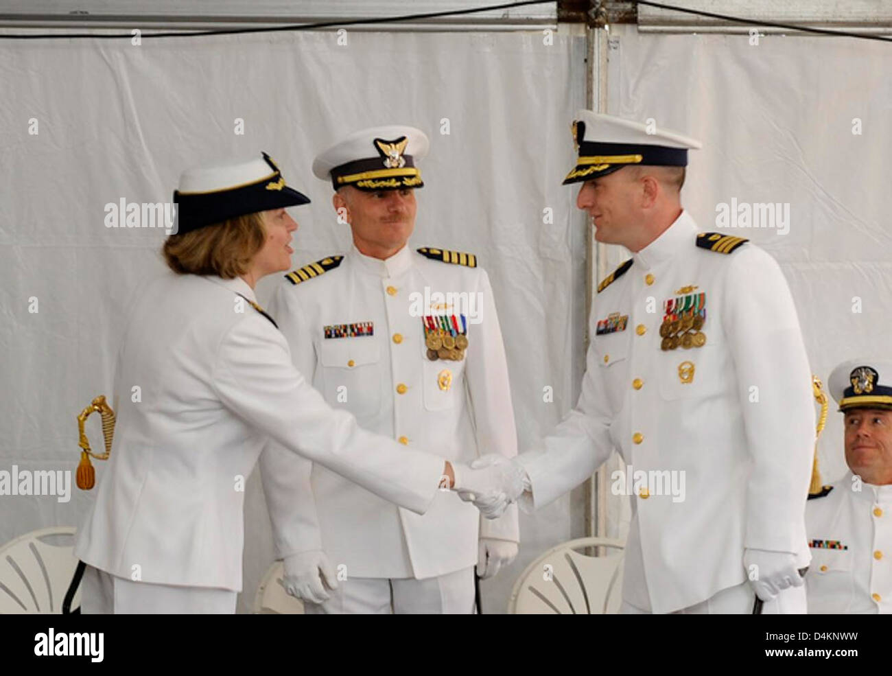 Coast Guard Cutter Bear Change Of Command Stock Photo - Alamy